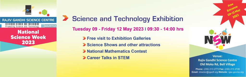 NSW 2023 – Rajiv Gandhi Science Centre